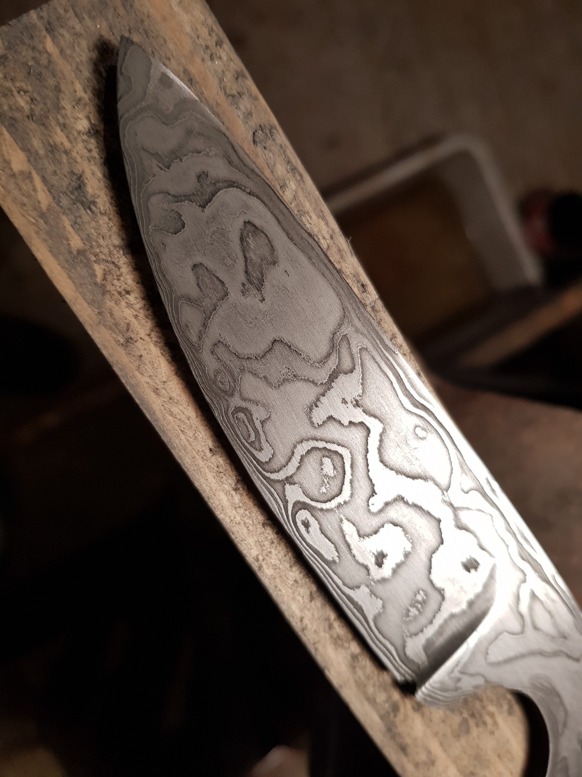 Aujourd'hui dans ma forge... Mon premier acier de damas - MarcV Forge